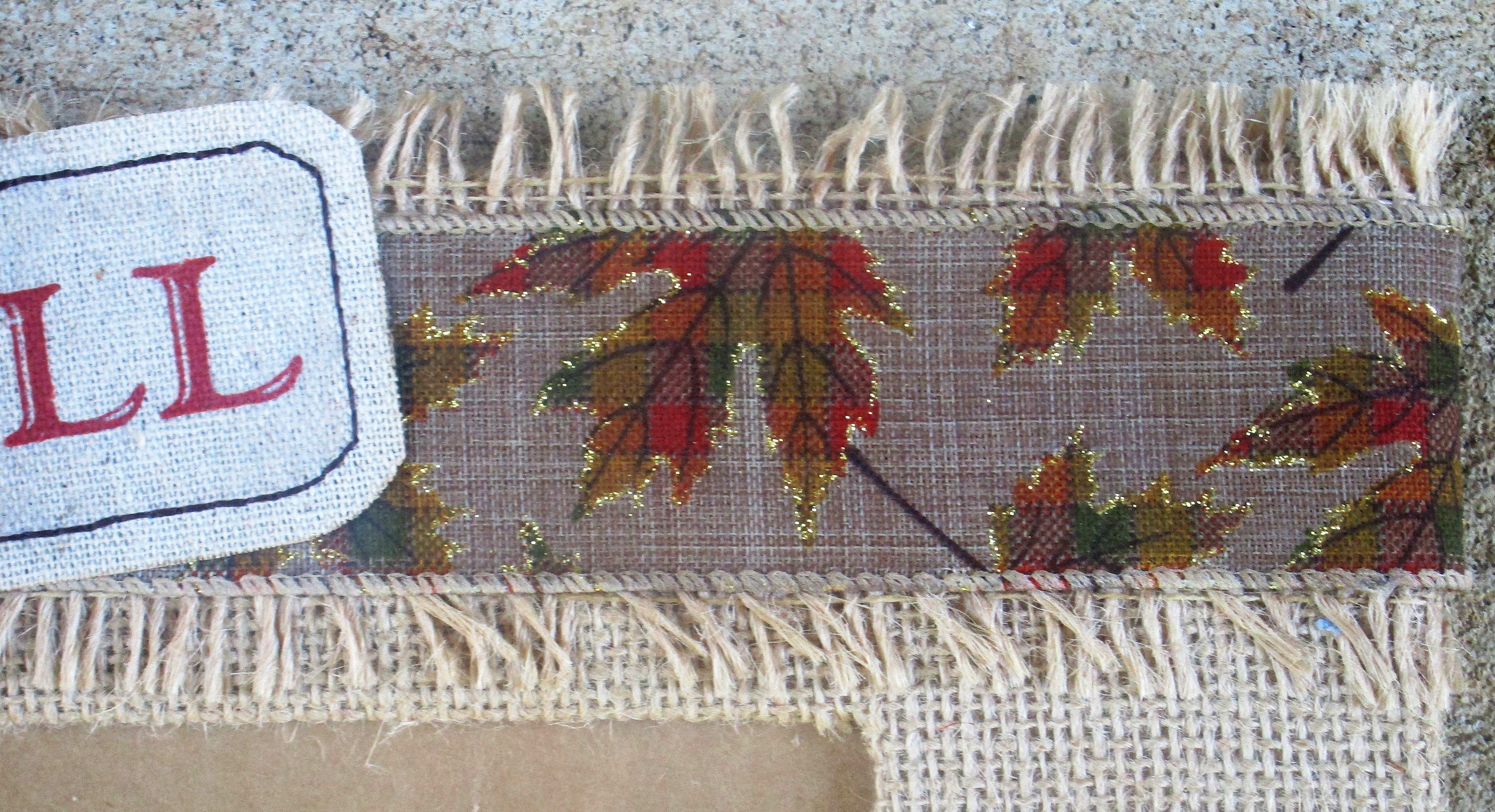 Fall Burlap Frame 4x6, Fall Leaf Frame, Fall Sign, 4x6 Picture Frame ...