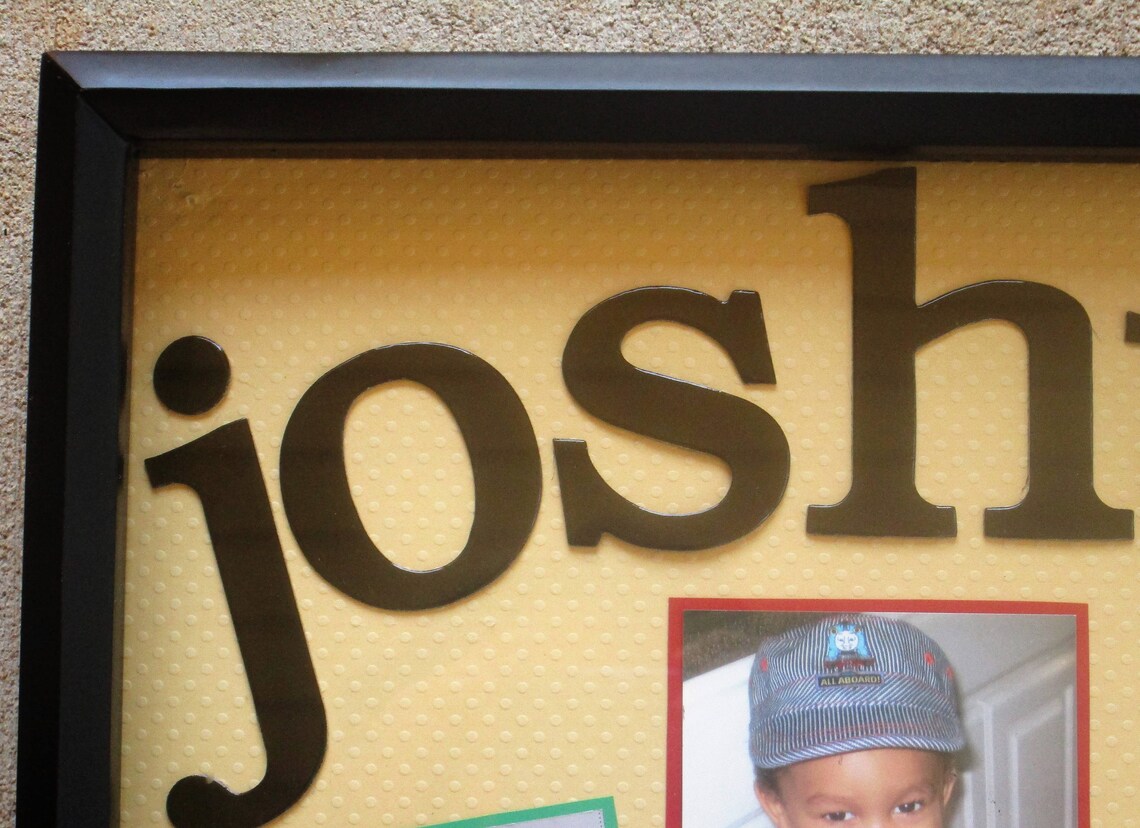 Personalized Shadow Box for Boy, Airplane Shadow Box, Airplane Wings ...