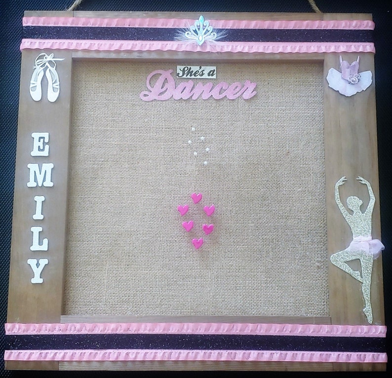 Dance Pin Board Dance Decor Girls Room Ballet Pin Board | Etsy
