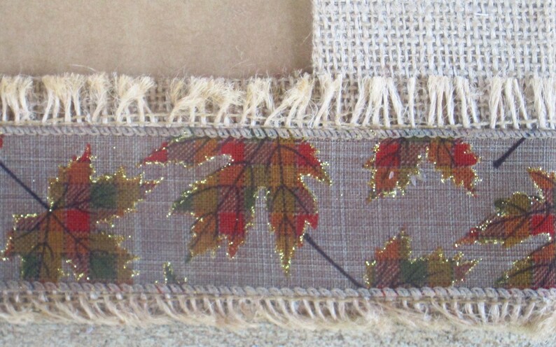Fall Burlap Frame 4x6, Fall Leaf Frame, Fall Sign, 4x6 Picture Frame ...