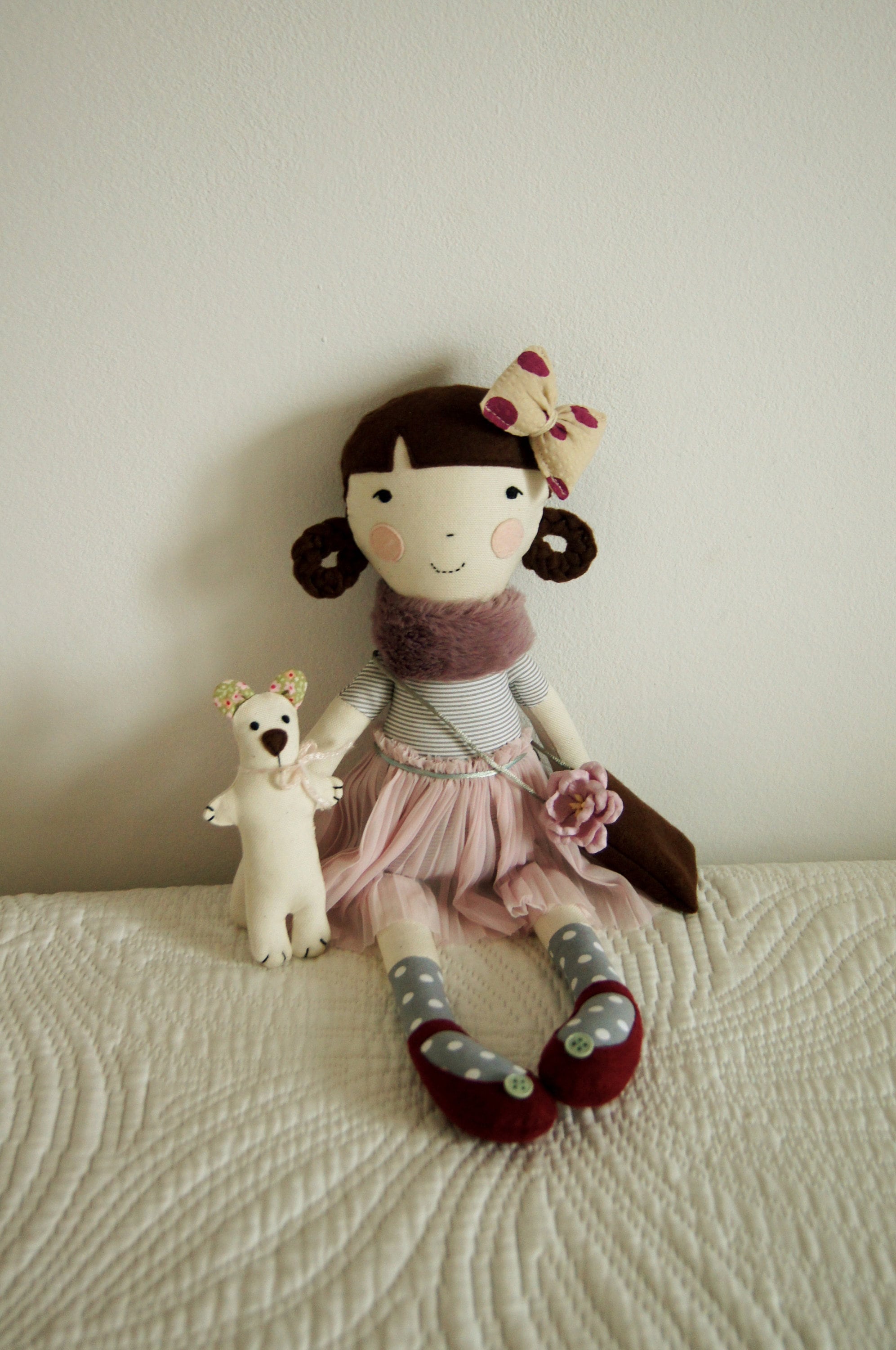 Toys Rag Doll Personalised Dianne Set with Three Dresses 38 Cm Ragdoll ...