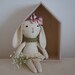 Handmade Bunny Doll, Handmade Stuffed Plush Rabbit Toy, Cloth Doll ...