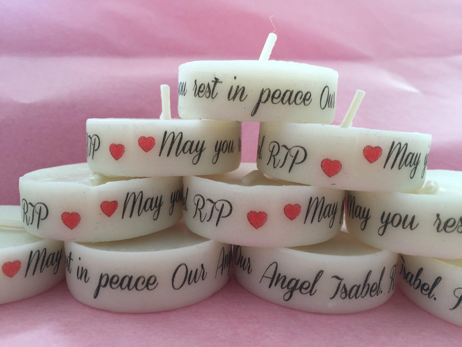 Remembrance-candles-funeral-memory-memorial-candles | Etsy