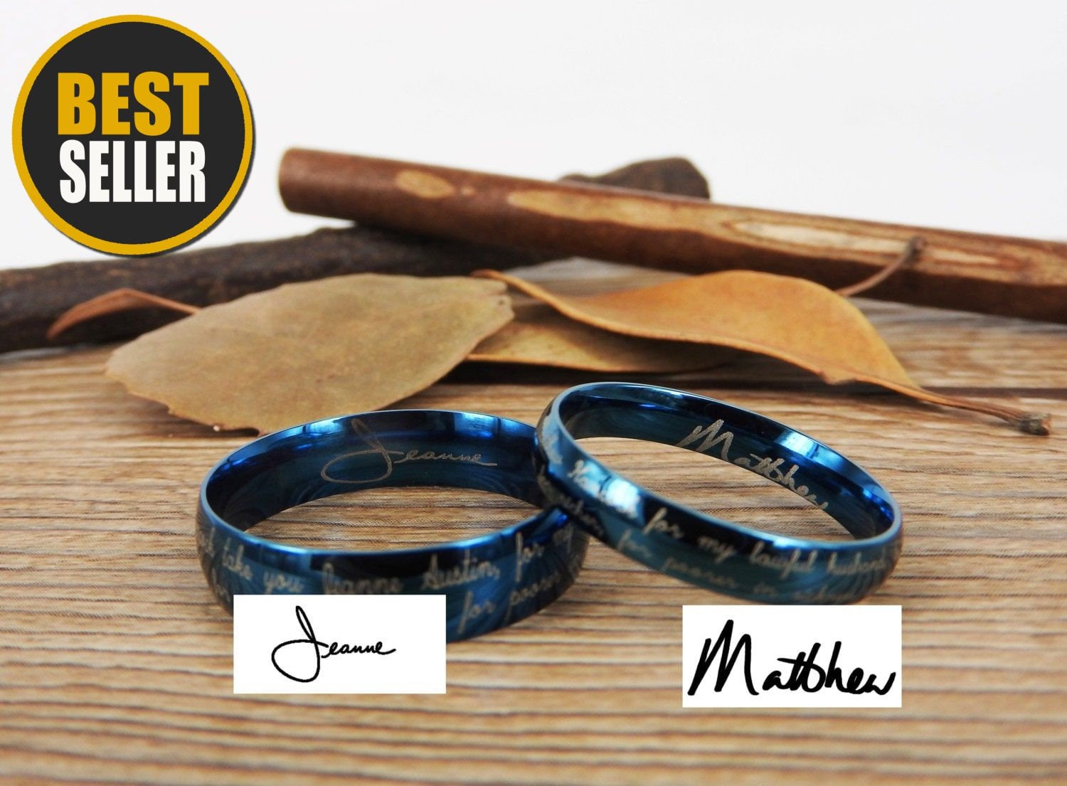 Handmade Handwriting Rings Signature Rings Initial Ring - Etsy