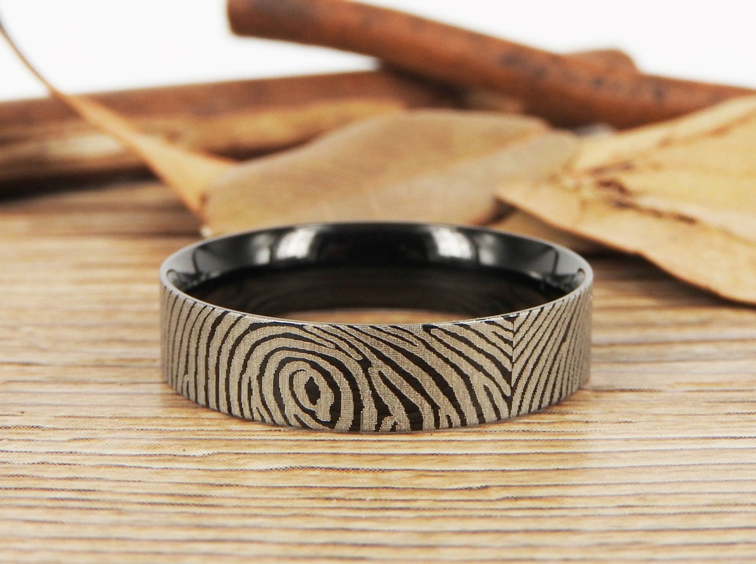 Your Actual Finger Print Rings Family Fingerprints Matching | Etsy