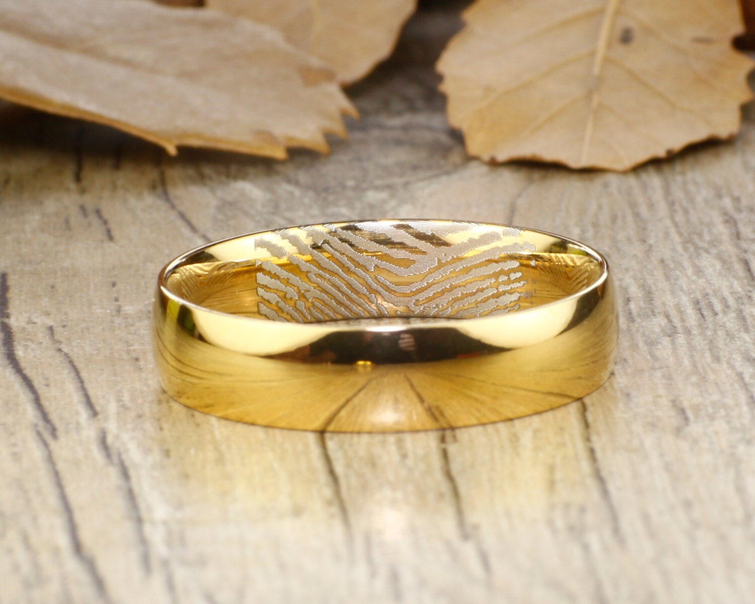 Your Actual Finger Print Rings Personalize PROMISE RING Men - Etsy