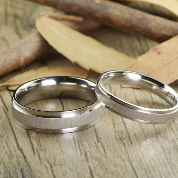 Matte Wedding Ring - Etsy UK