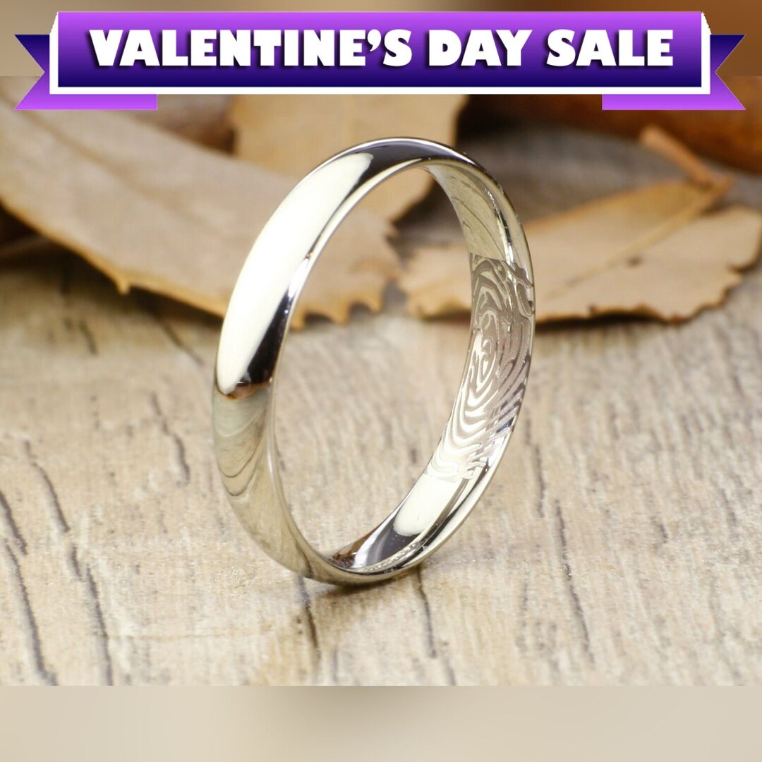 Your Actual Finger Print Rings, PROMISE RING Women Ring, Sliver ...