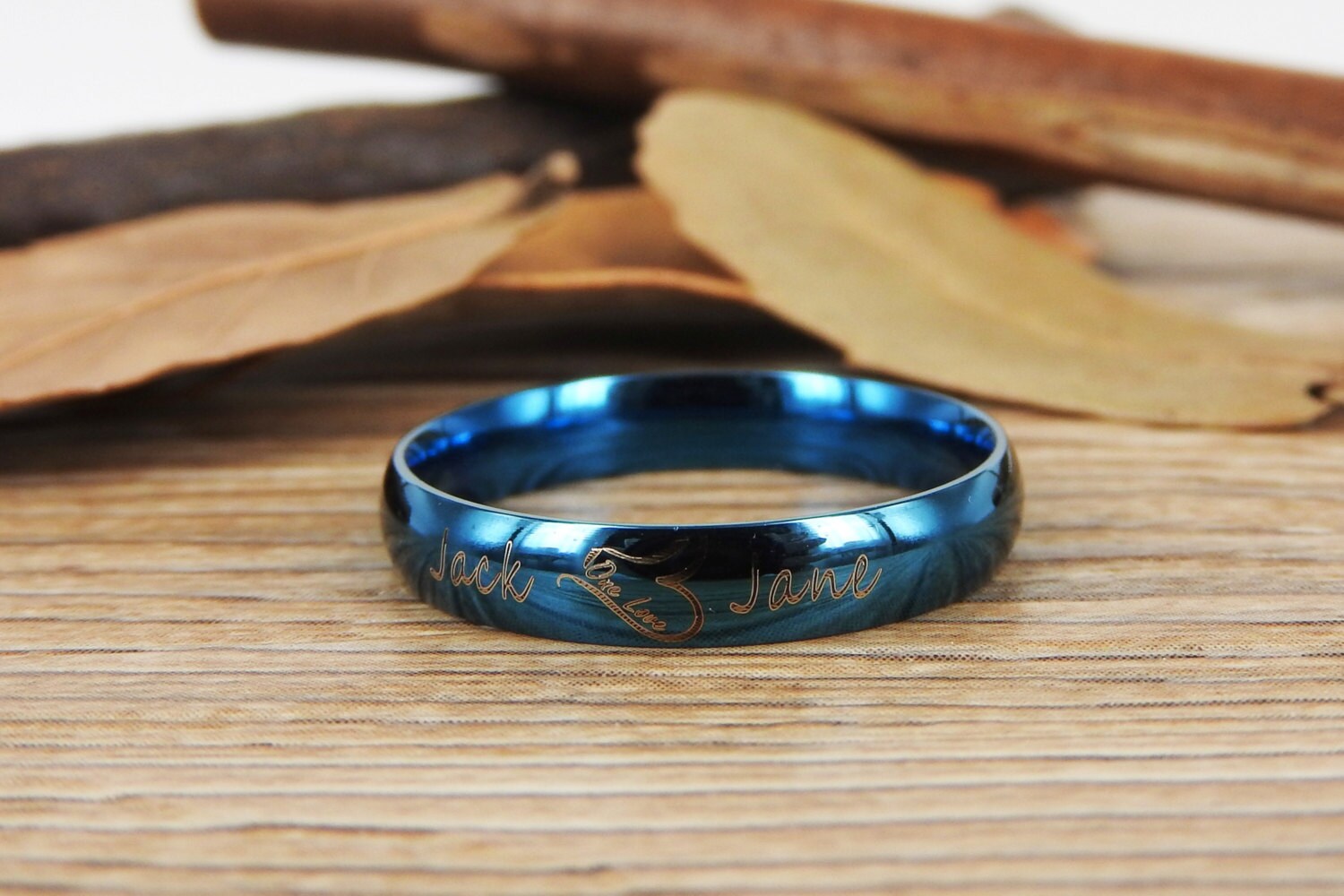 Handmade Two Heart Become One Heart Matching Wedding Rings | Etsy