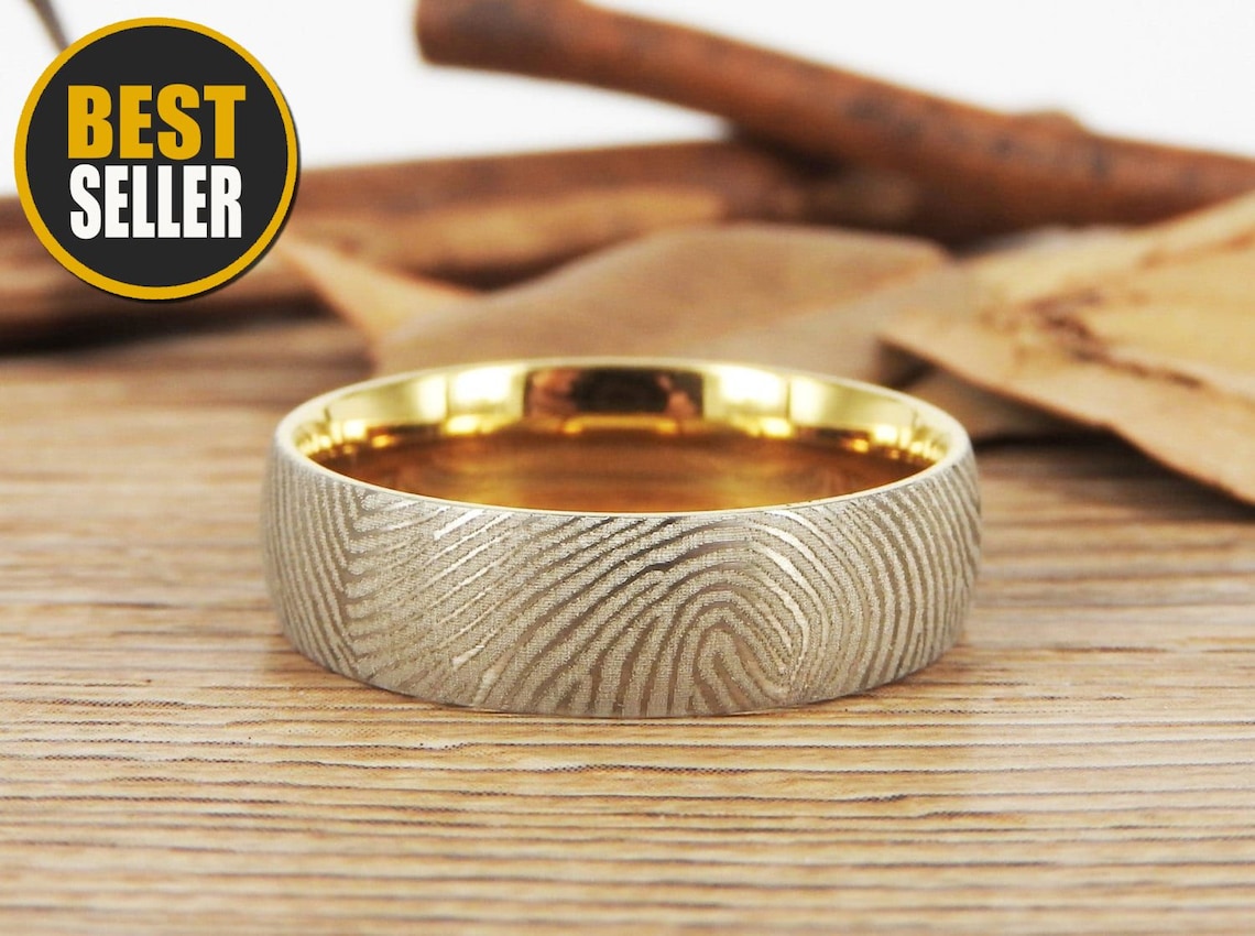 Your Actual Finger Print Rings Family Fingerprints - Etsy