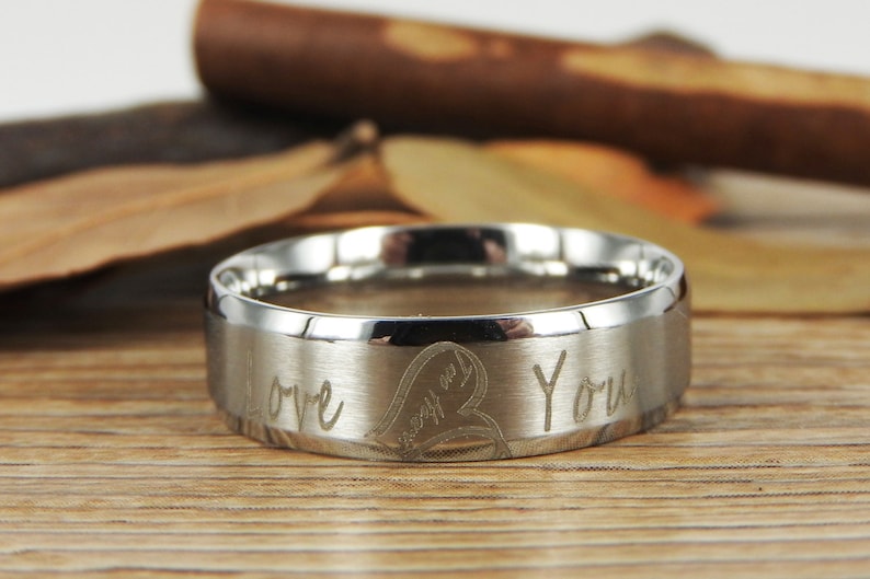 Handmade Two Heart Become One Heart Matching Wedding Rings - Etsy
