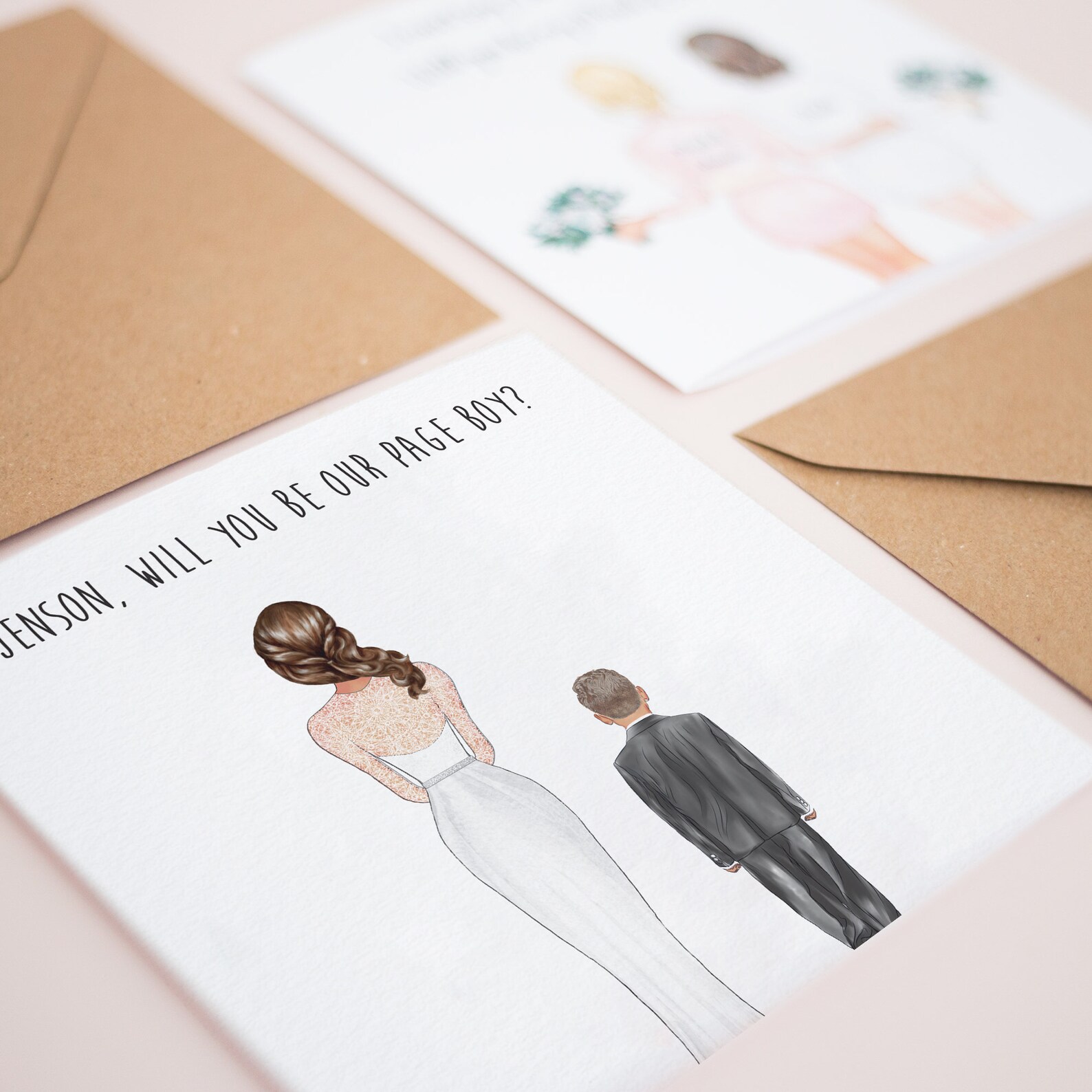 Will You Be Our Page Boy Mini Groomsman Card Ring Bearer - Etsy