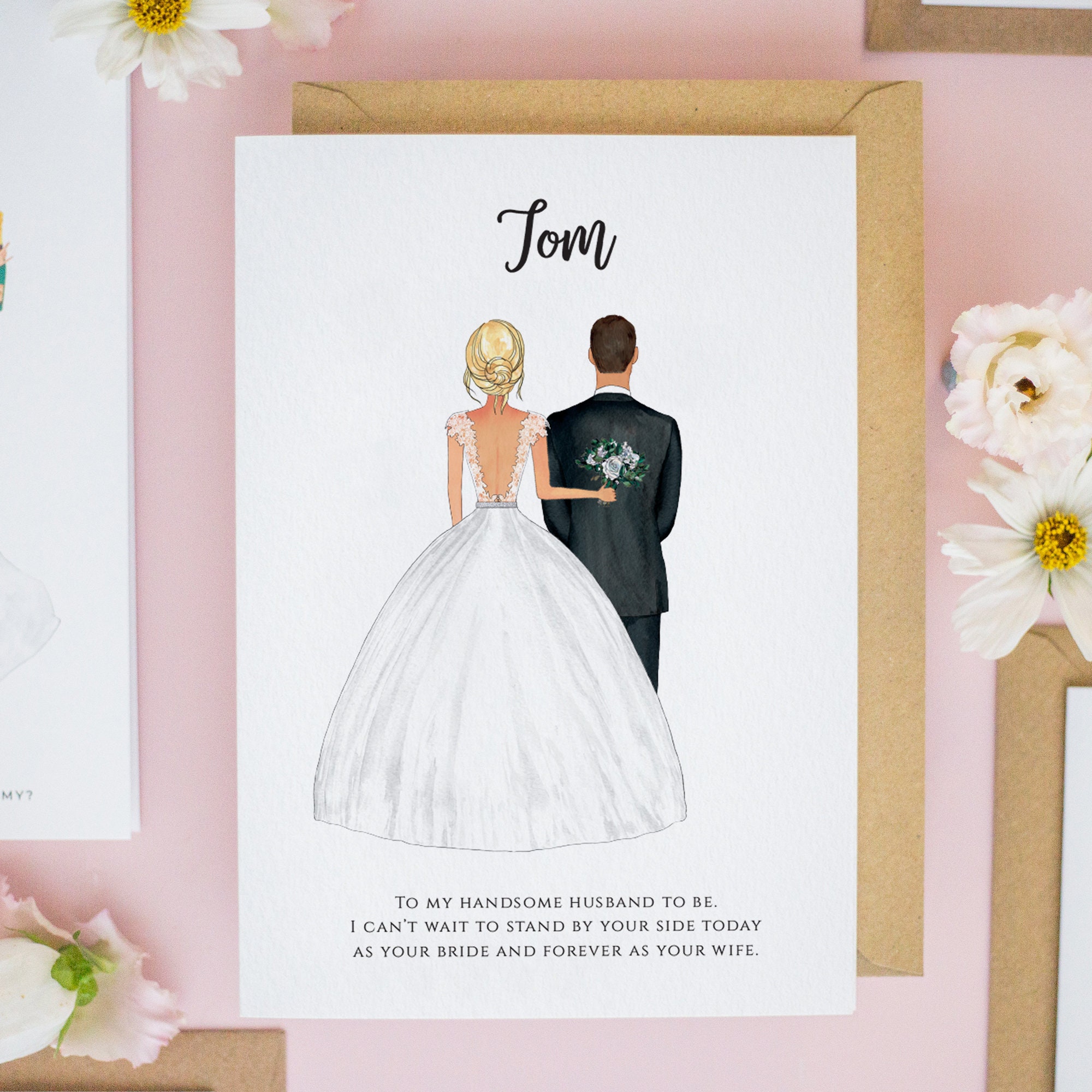 To My Groom on Our Wedding Day to My Groom Card to My - Etsy UK