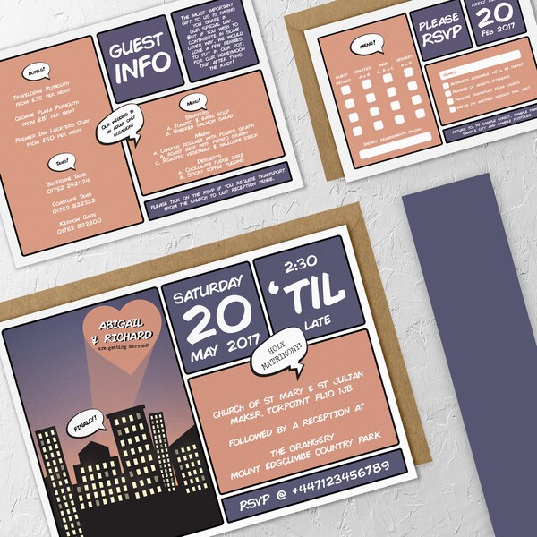 Comic Wedding - Etsy