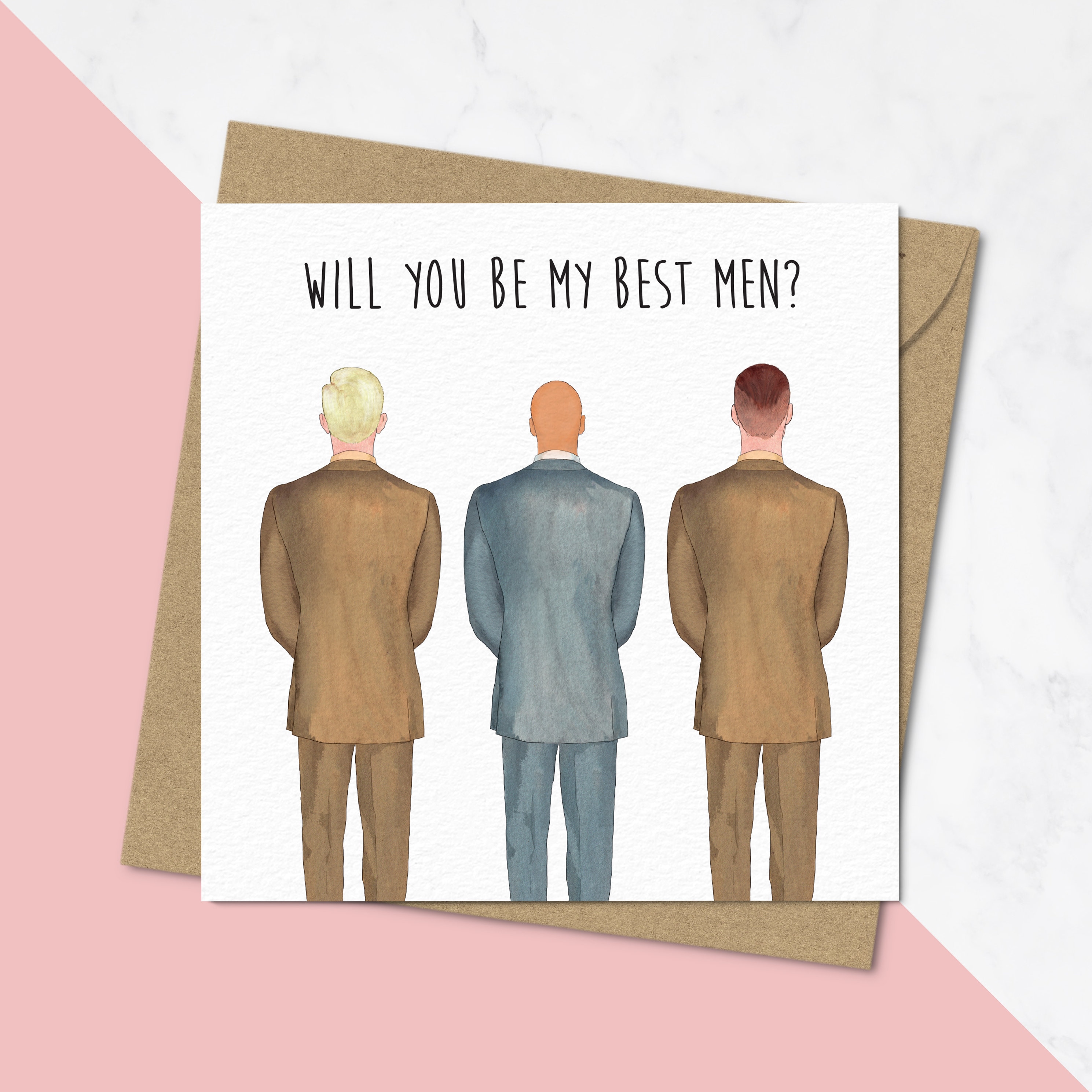 Will You Be My Best Man Card Best Man Proposal Card Will You - Etsy UK