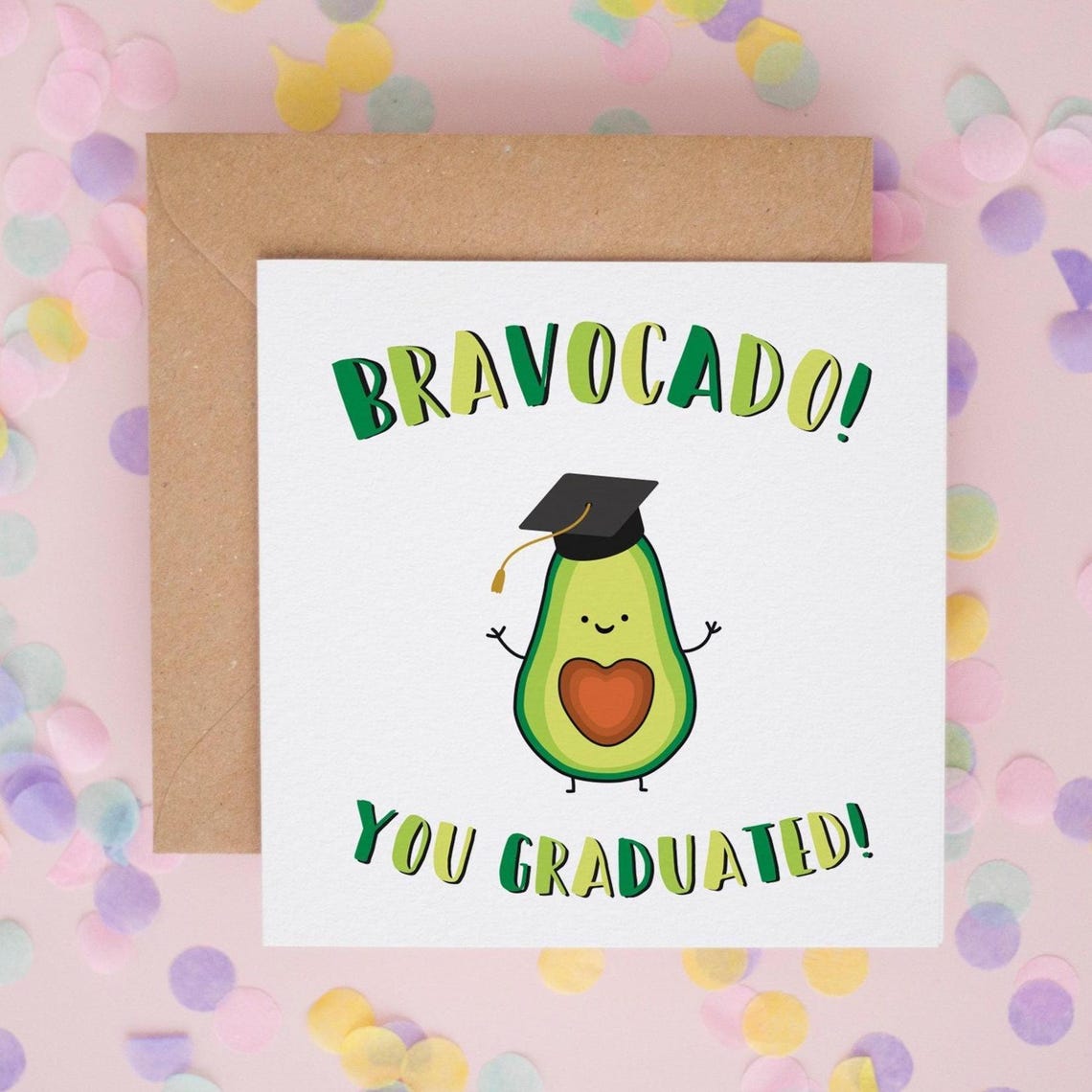 Bravocado Graduation Card: Funny Congratulations Card for Graduate - Etsy