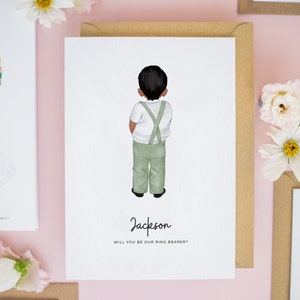 Personalised Page Boy Card, Ring Bearer Card, Will You Be Our Page Boy ...