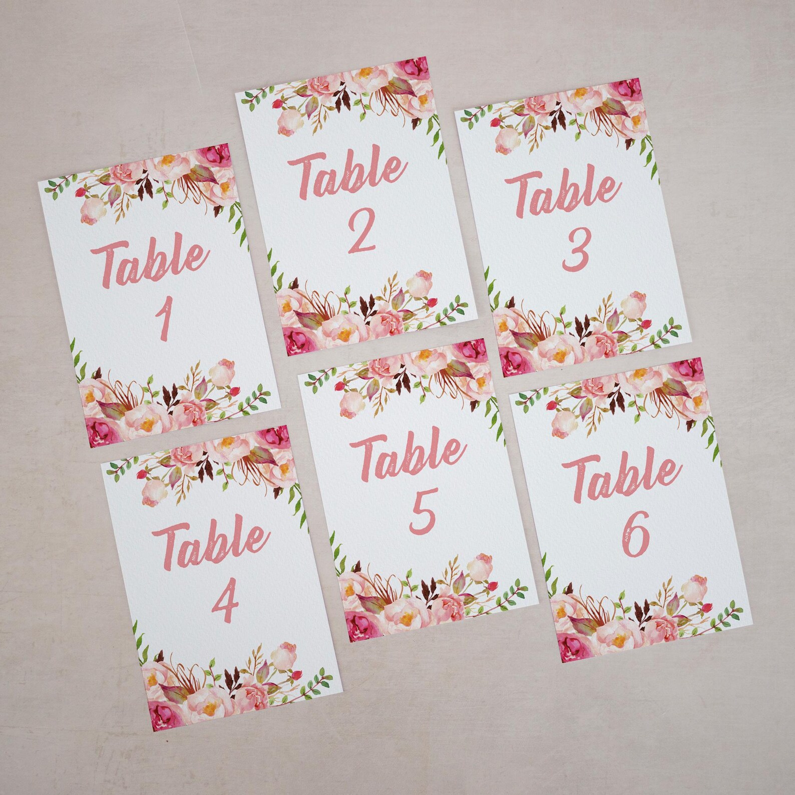 Wedding Table Name Cards, Table Number Cards, Place Name Cards ...