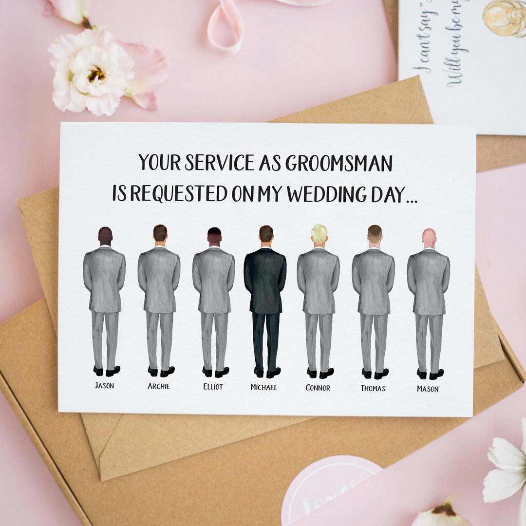 Personalised Groomsman Proposal Cards, Be My Best Man Card, Bachelor ...