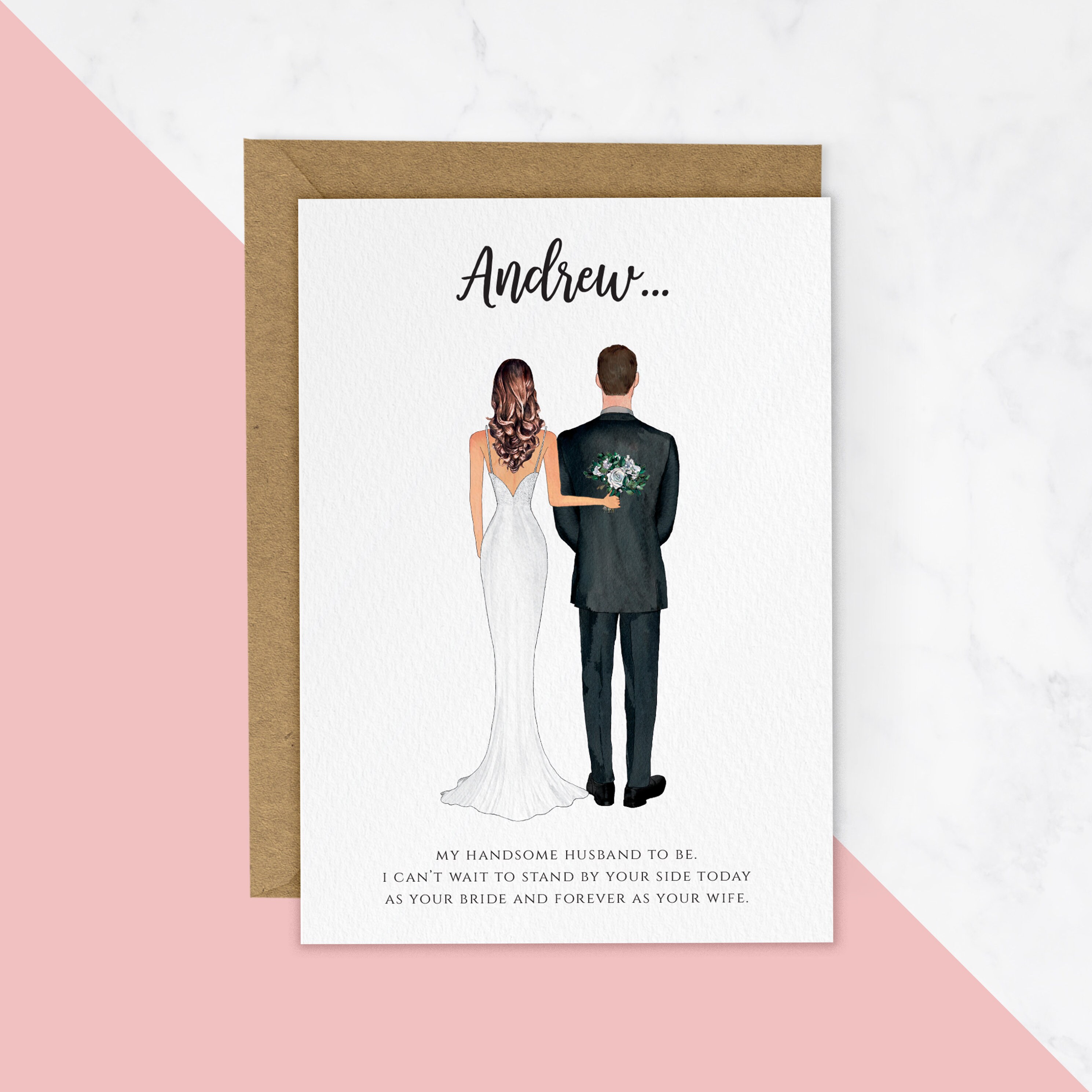 To My Groom on Our Wedding Day to My Groom Card to My | Etsy UK