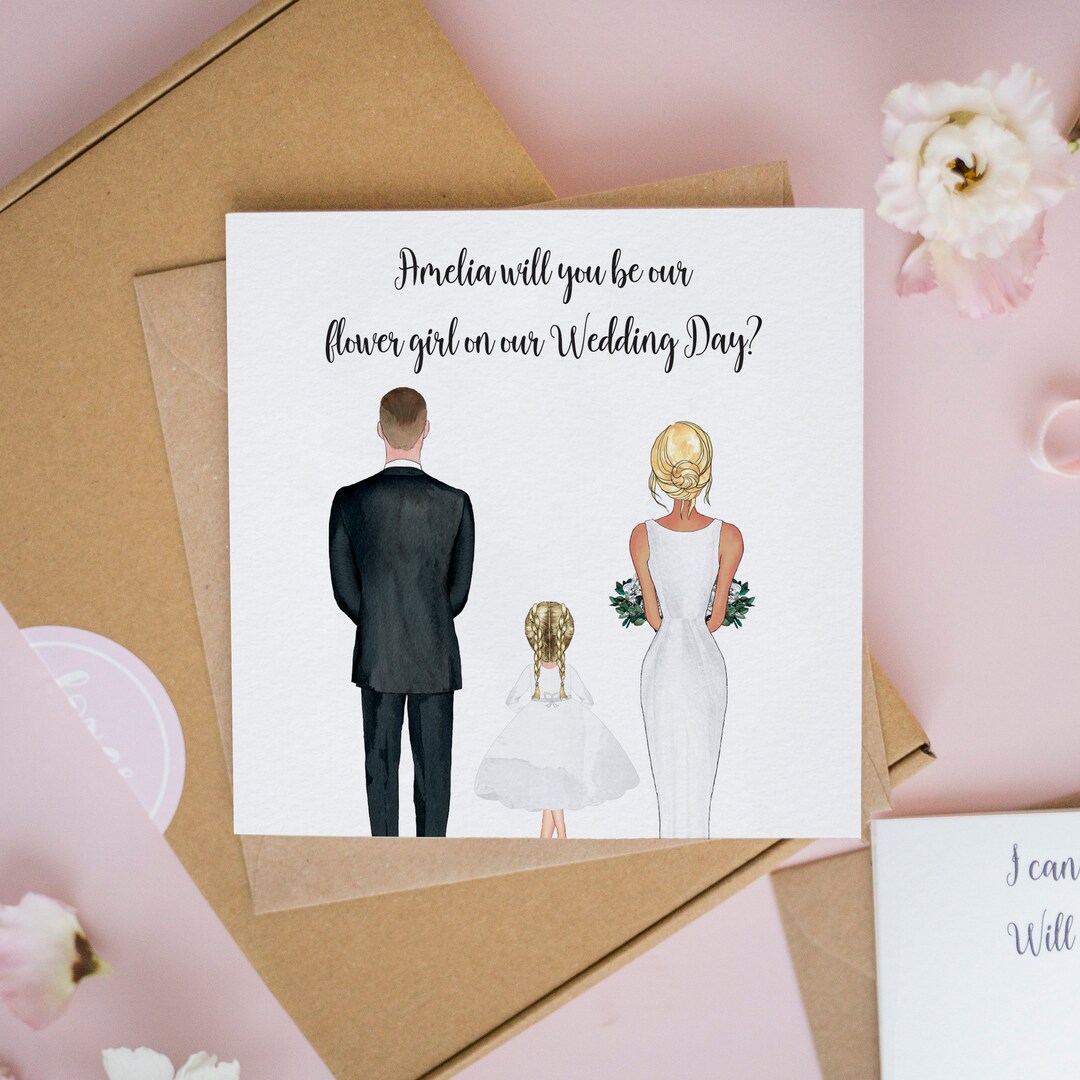 Personalised Flower Girl Proposal Card, Will You Be Our Flower Girl ...