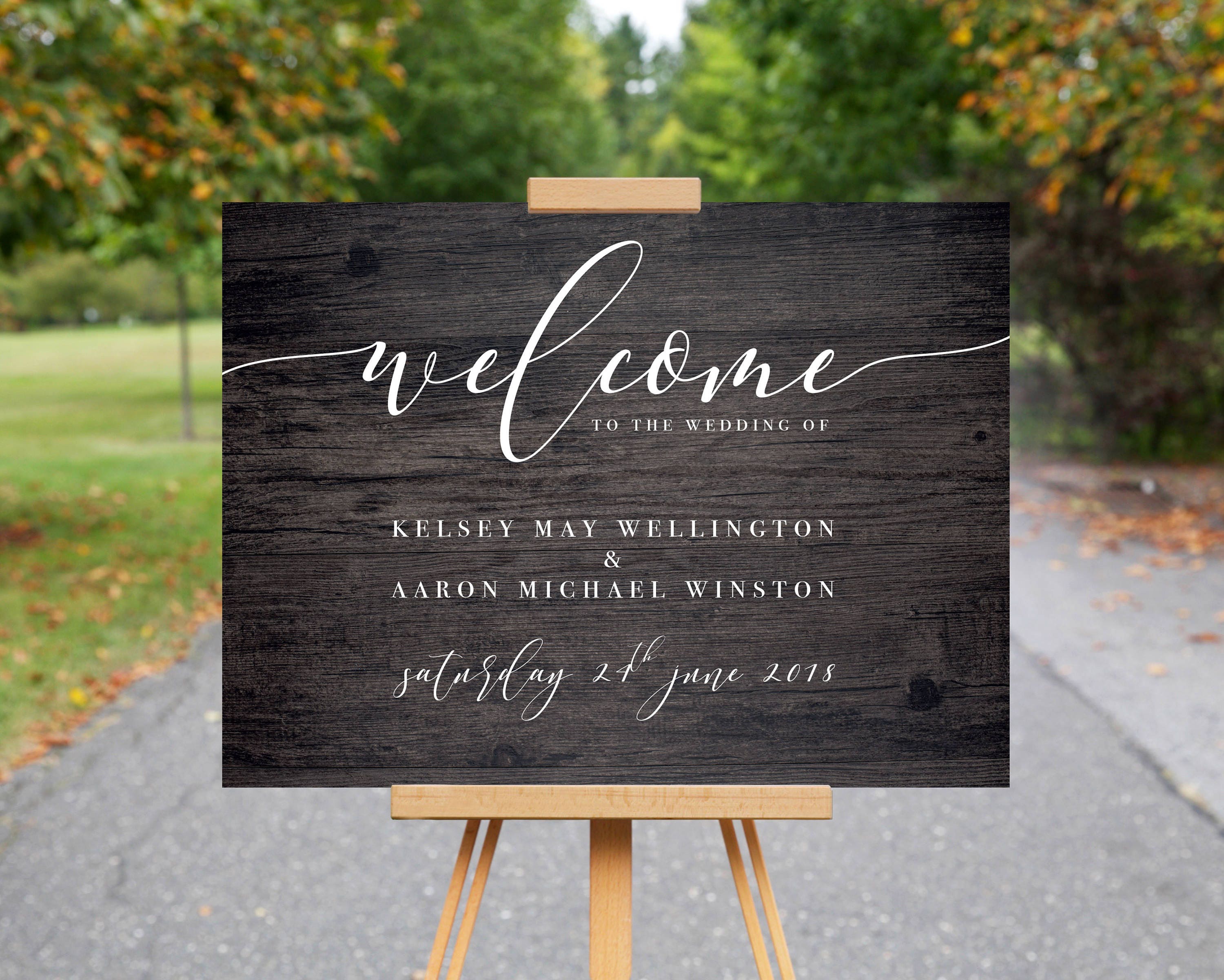 Wedding Welcome Sign