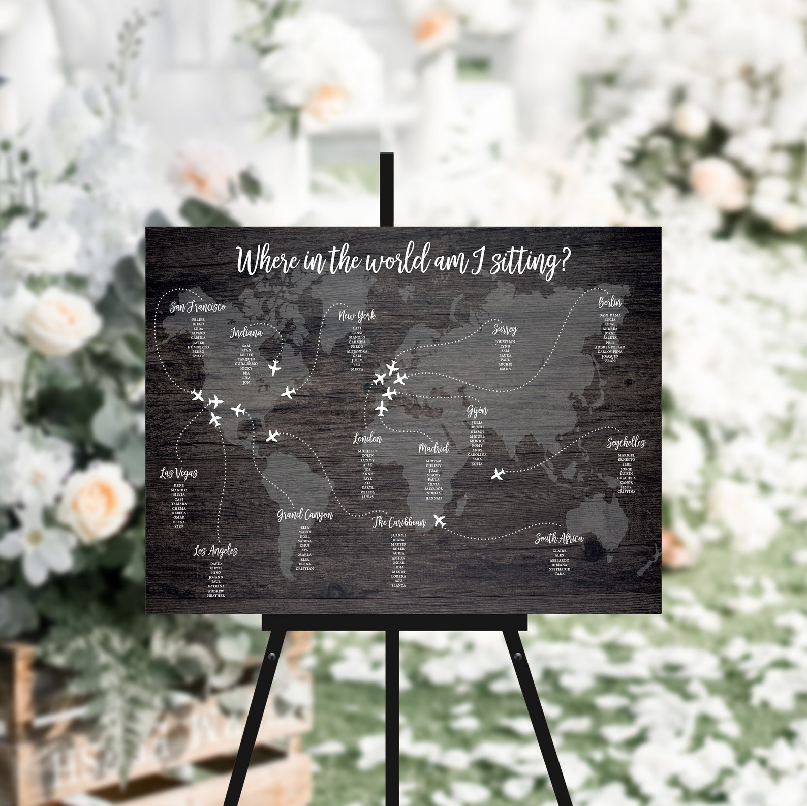 Rustic World Map, Travel Wedding, Wedding Seating Plans, Foam Board ...