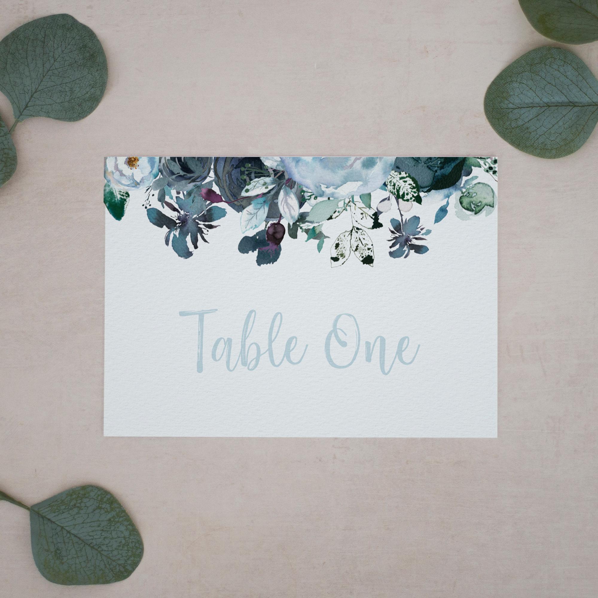 Wedding Table Name Cards, Table Number Cards, Place Name Cards ...