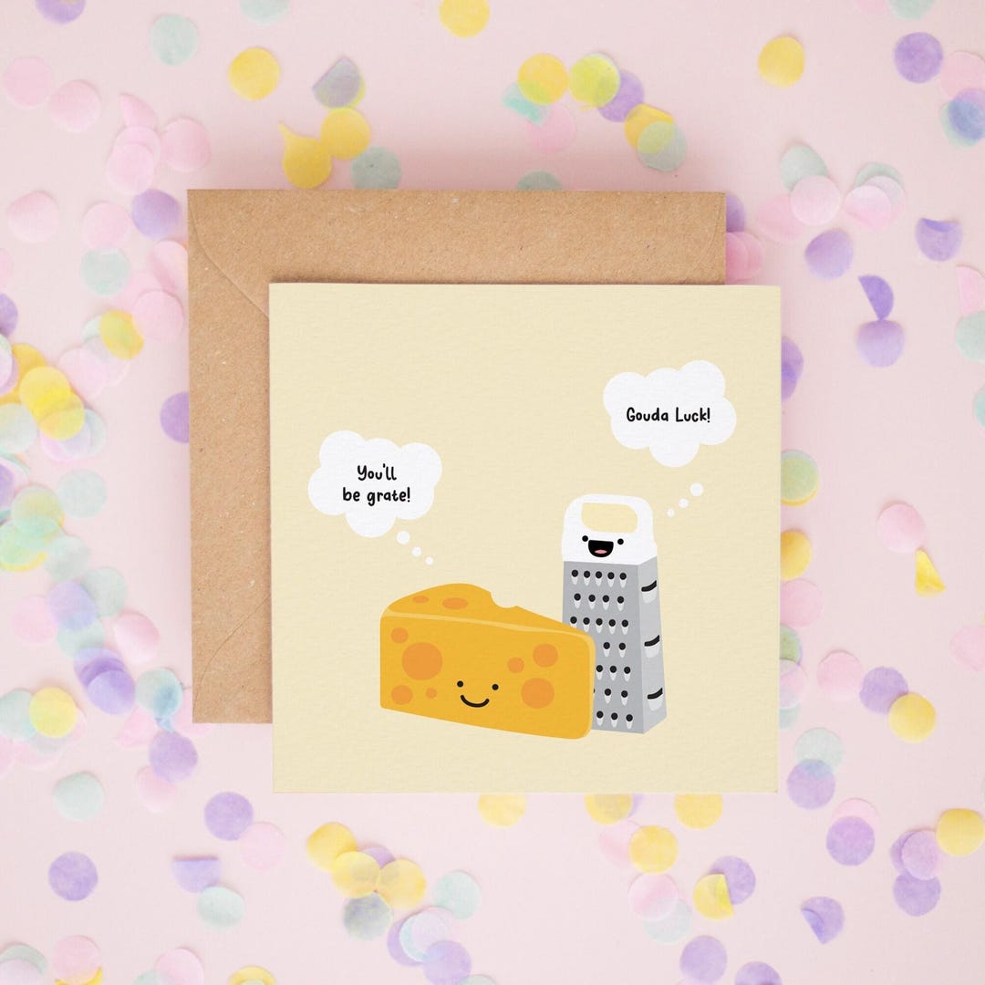 Cheesy Good Luck Card, You'll Do Great, Good Luck Cards ...
