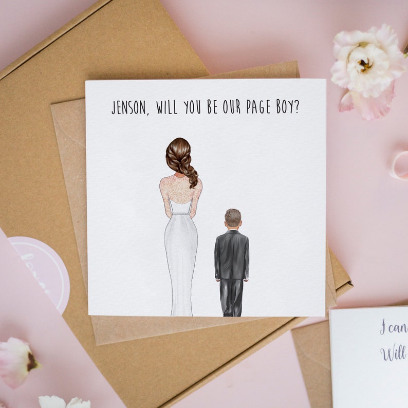 Will You Be Our Page Boy Mini Groomsman Card Ring Bearer - Etsy