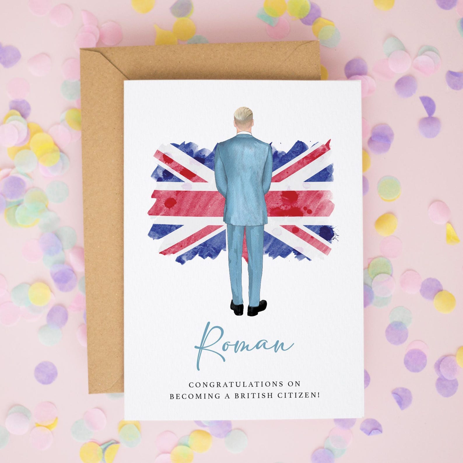 Personalised British Citizenship Card, Congratulations on Becoming a ...