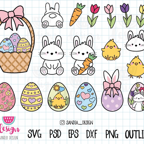 Easter Clipart - Etsy