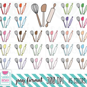 45 Doodle Baking Clipart. Personal and Commercial Use. - Etsy
