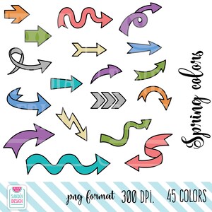 72 Doodle Arrows Clipart. Personal and Commercial Use. - Etsy
