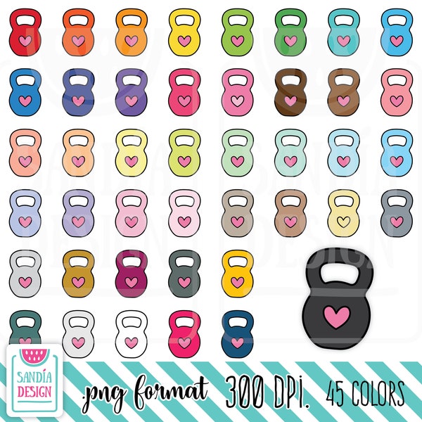 Kettlebell Clipart - Etsy