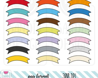 45 Doodle Banner Clipart. Personal and comercial use. | Etsy