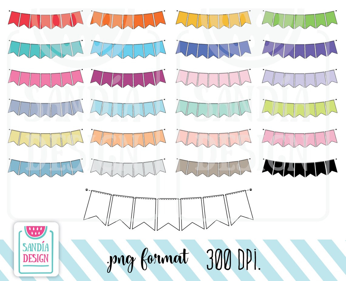 45 Doodle Banner Clipart. Personal and Commercial Use. - Etsy