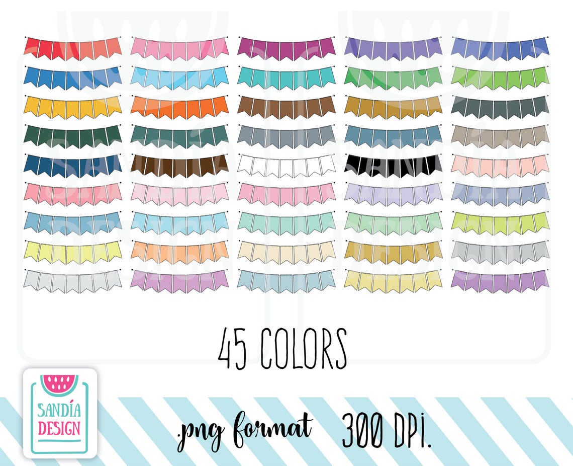 45 Doodle Banner Clipart. Personal and Commercial Use. - Etsy