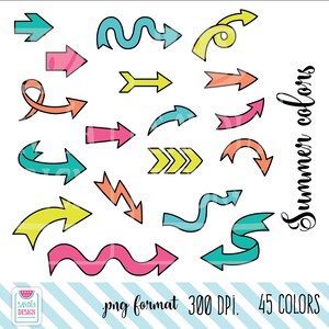 72 Doodle Arrows Clipart. Personal and Commercial Use. - Etsy