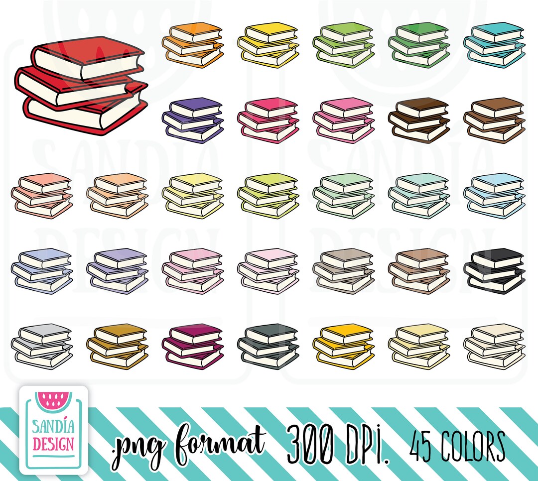 45 Doodle Books Clipart. Personal and Commercial Use. - Etsy
