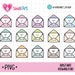 Cute Kawaii Happy Mail, Editable Files, SVG, EPS, PNG, Dxf, Outline ...