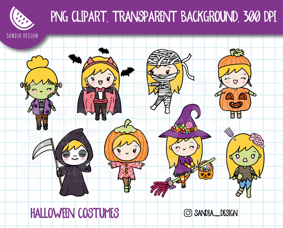 Halloween Costumes Clipart Chibi Girl Blonde Clipart Chibi Girl