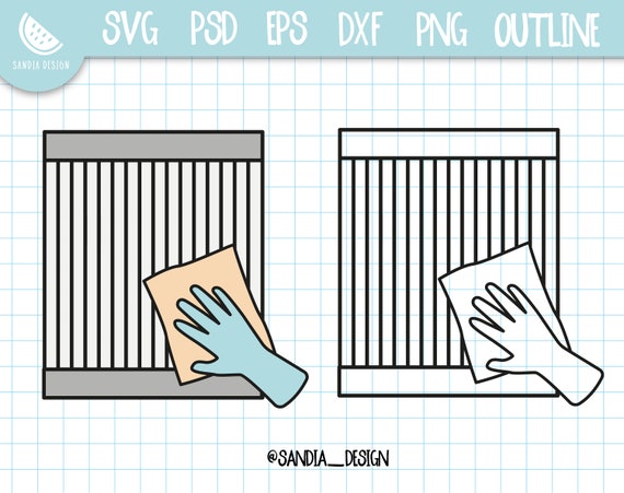 Doodle Clean Filter SVG PNG Psd Outline Personal and - Etsy