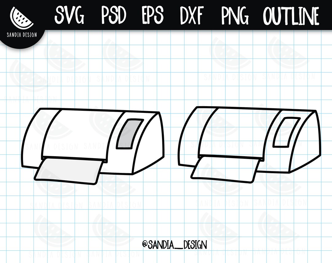 Doodle Cutting Plotter, SVG, PNG, Psd, Outline, Personal and Commercial ...