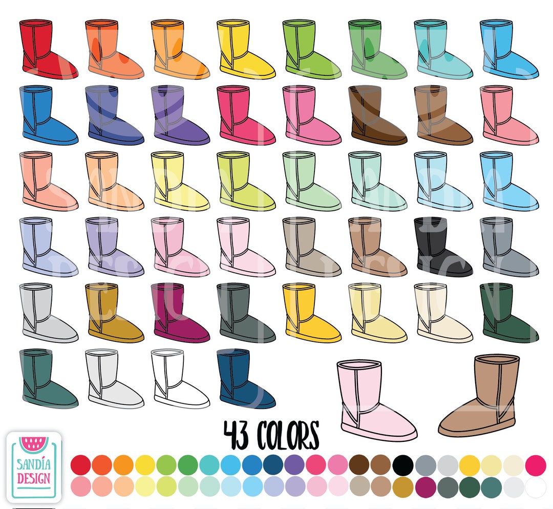 43 Doodle Ugg Boots Clipart. Personal and Commercial Use. Etsy Canada