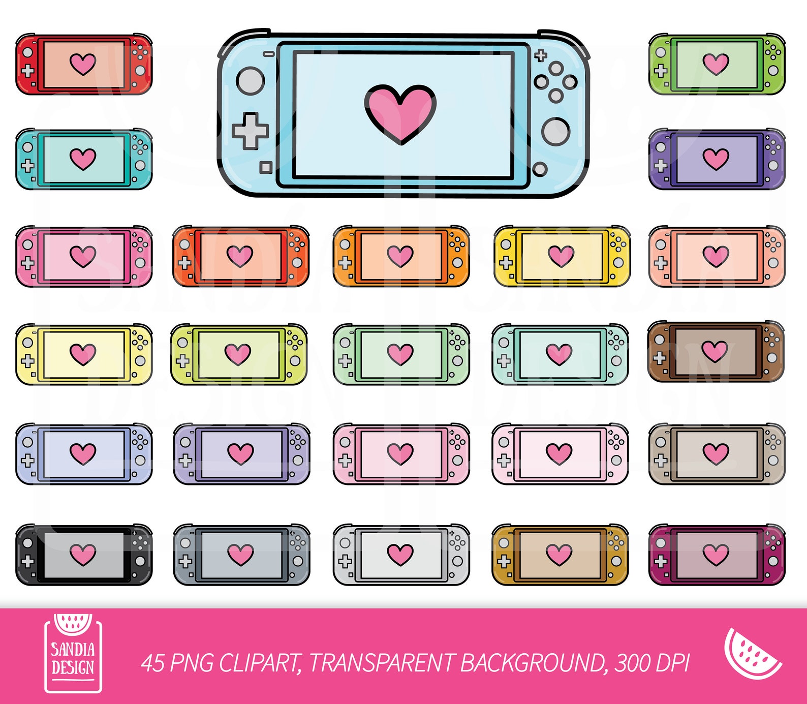 45 Doodle Switch Controller Clipart. Personal and Comercial - Etsy