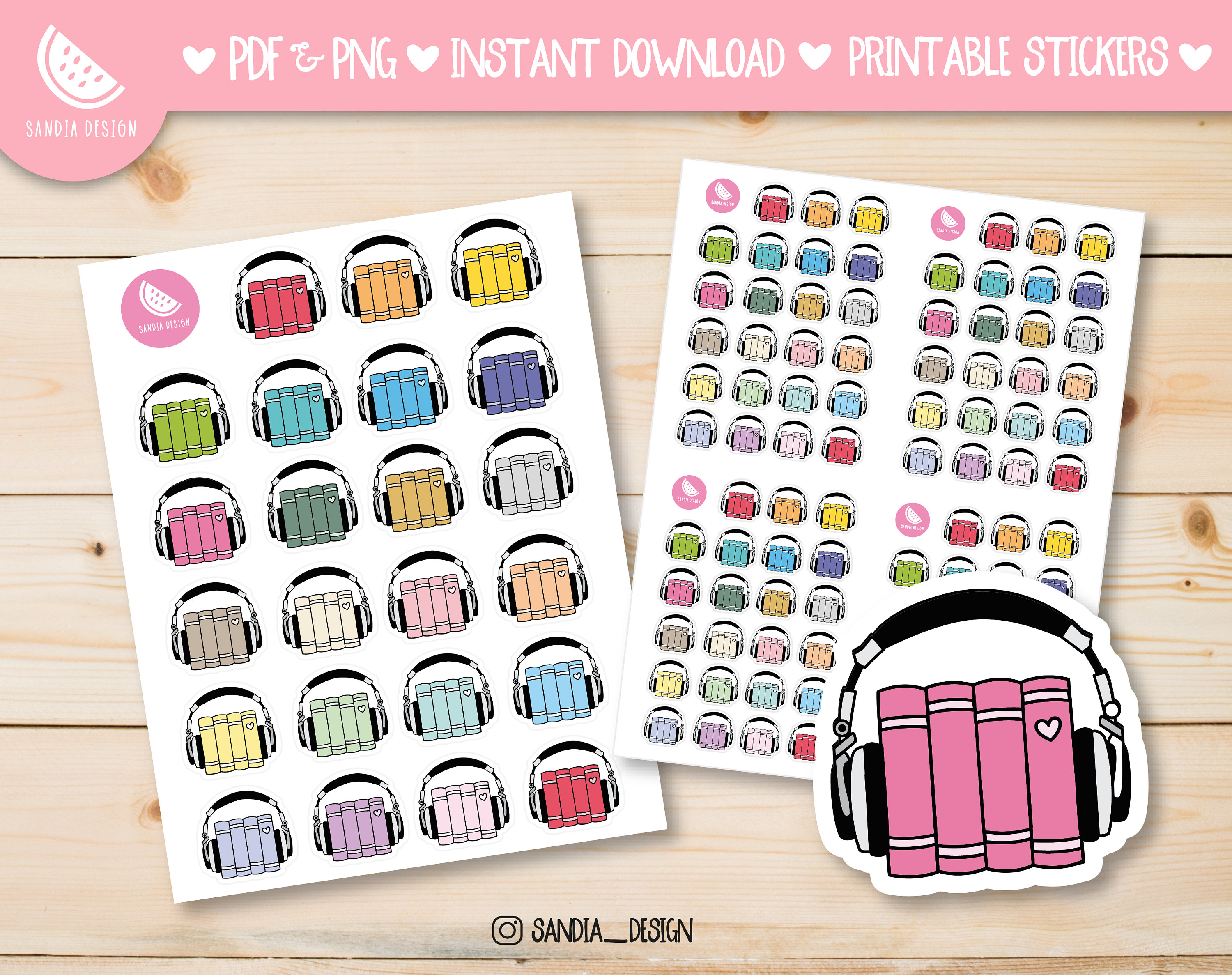 Printable Stickers Sheet Printable Planner Stickers. Doodle - Etsy