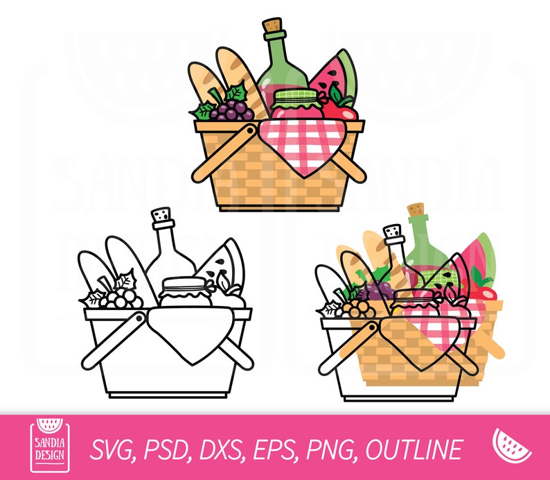 Picnic Icon SVG PNG PSD Outline Dxf Personal and | Etsy