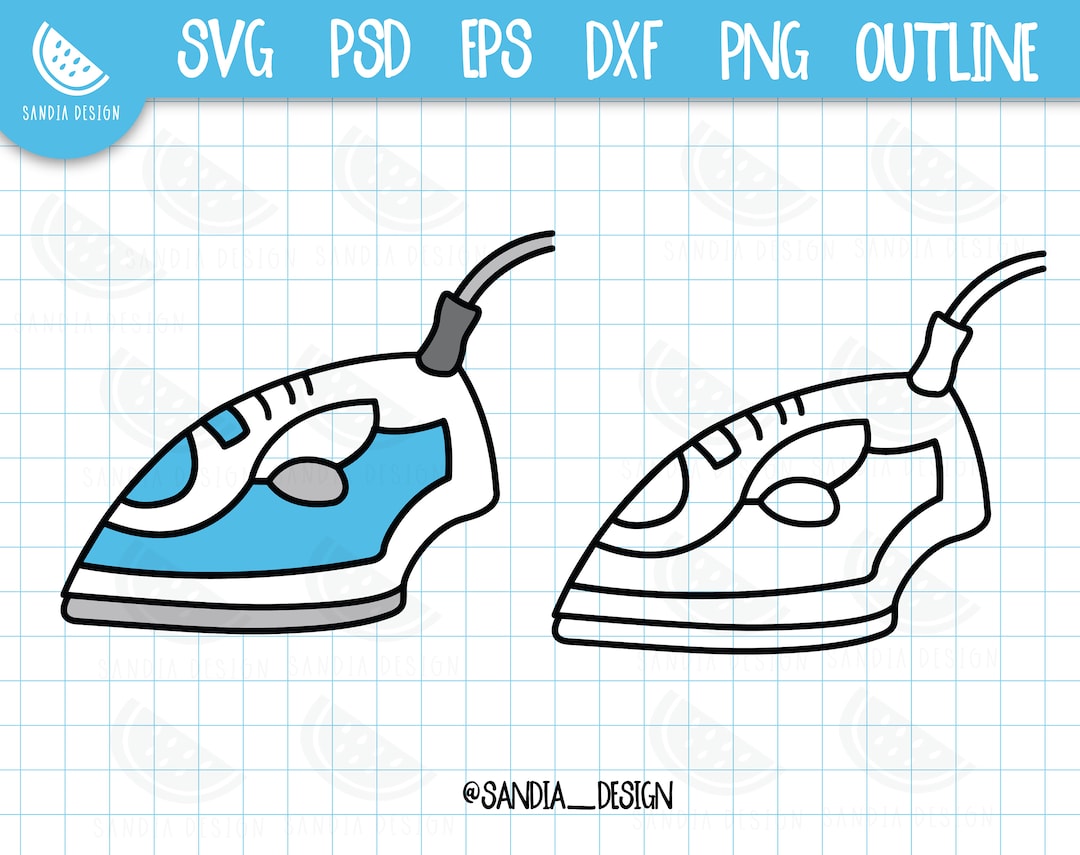 Doodle Iron, SVG, PNG, Psd, Outline, Personal and Commercial Use - Etsy