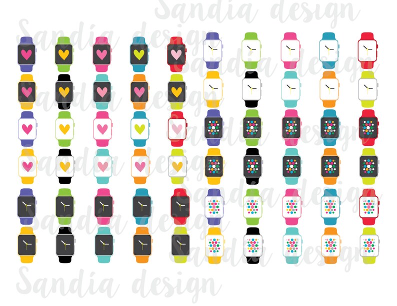 60 Smart Watch Clip Art Images. Predesigned Images. for Personal and ...